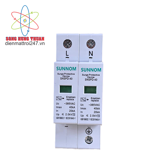 Chống sét AC Sunnom 2P 20-40KA 385VAC